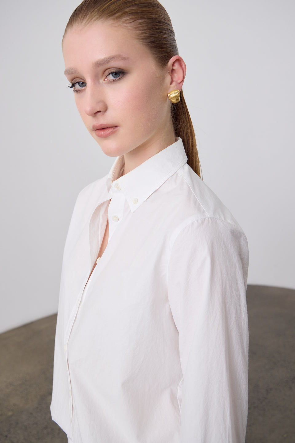 Walt Cotton Shirt - White – Laing Home
